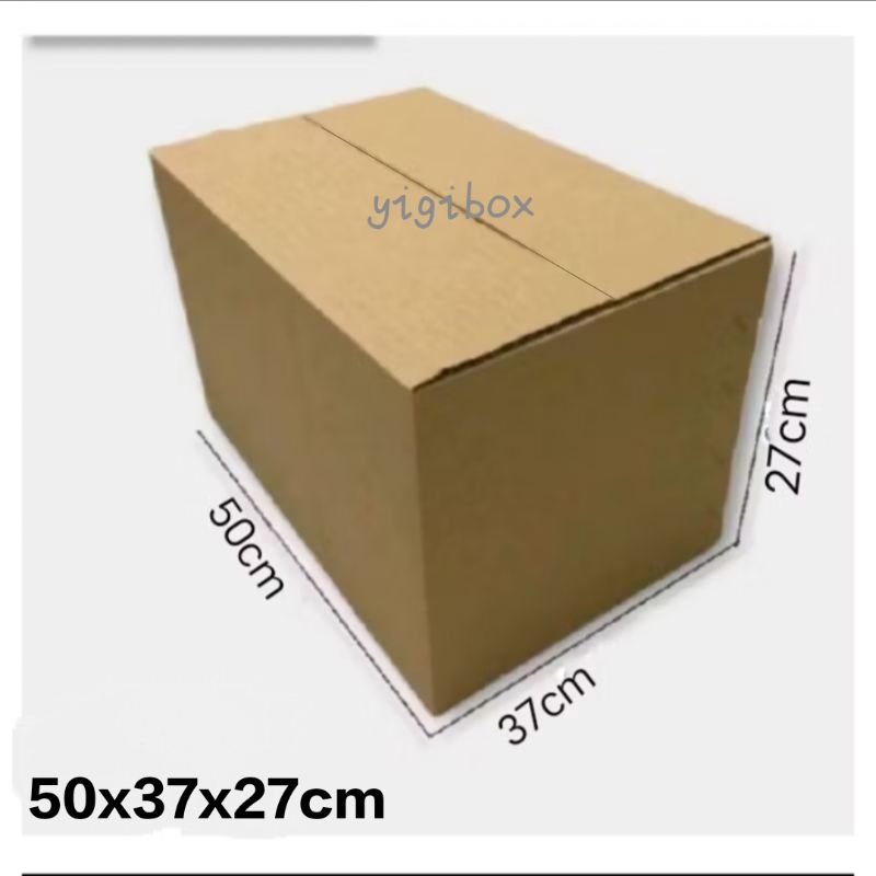 Jual Kardus Karton Box Ukuran 50x37x27 CM.... ST Single Wall Polos ...