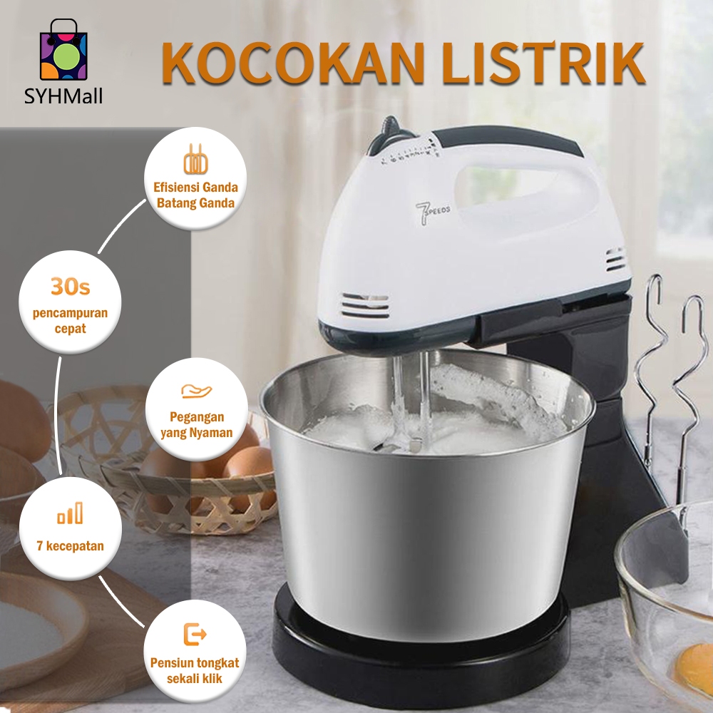 Jual SYH Mall Standing Mixer / Mixer Genggam Putih / Pengocok Telur ...