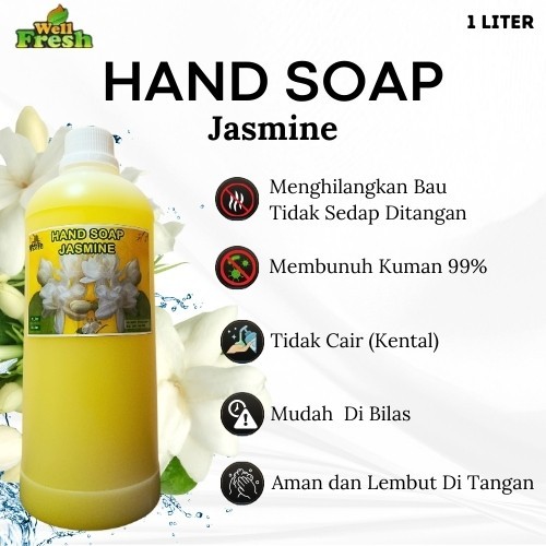 Jual Well Fresh Hand Soap Jasmine 1 Liter / Jasmine / Sabun Cuci Tangan ...