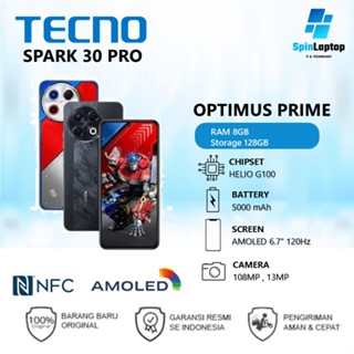 Jual TECNO SPARK 30 PRO Transformer 8GB 256GB OPTIMUS PRIME Segel Box ...