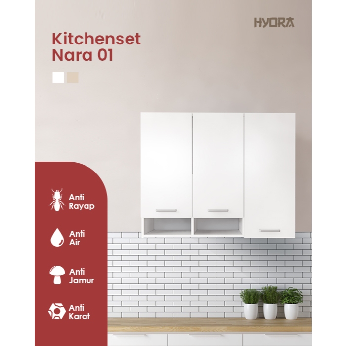 Jual Kitchen set Minimalis uPVC Nara 2, 3, & 5 Pintu Anti Air, Rayap ...
