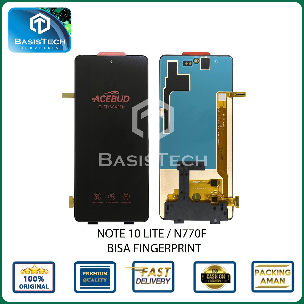 Jual LCD SAMSUNG NOTE 10 LITE - N770F - BISA FINGERPRINT - OLED ACEBUD ...