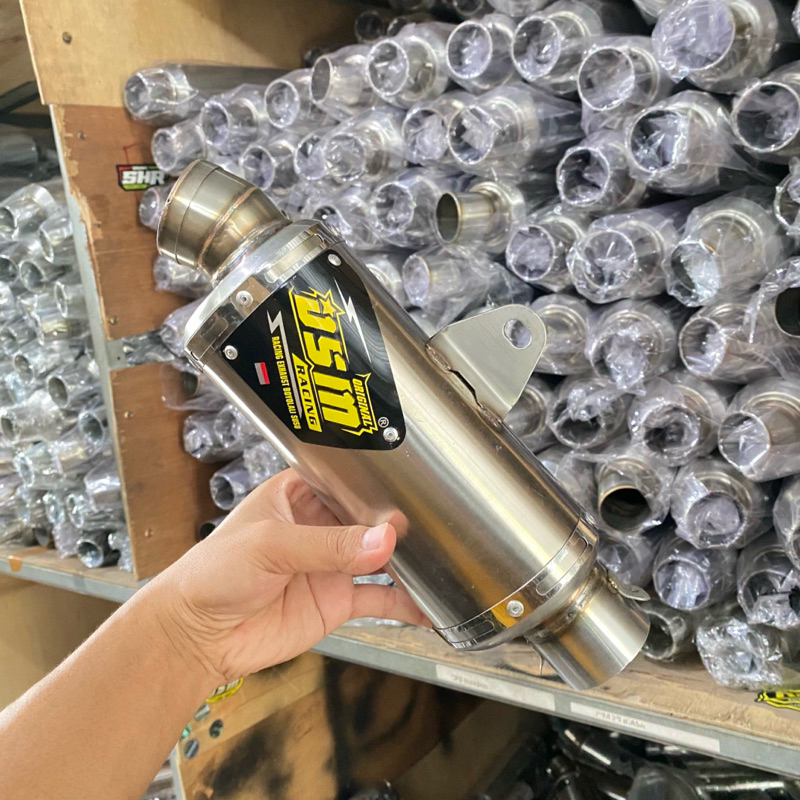 Jual Knalpot DSM RACING Oval 20cm inlet 50mm | Shopee Indonesia