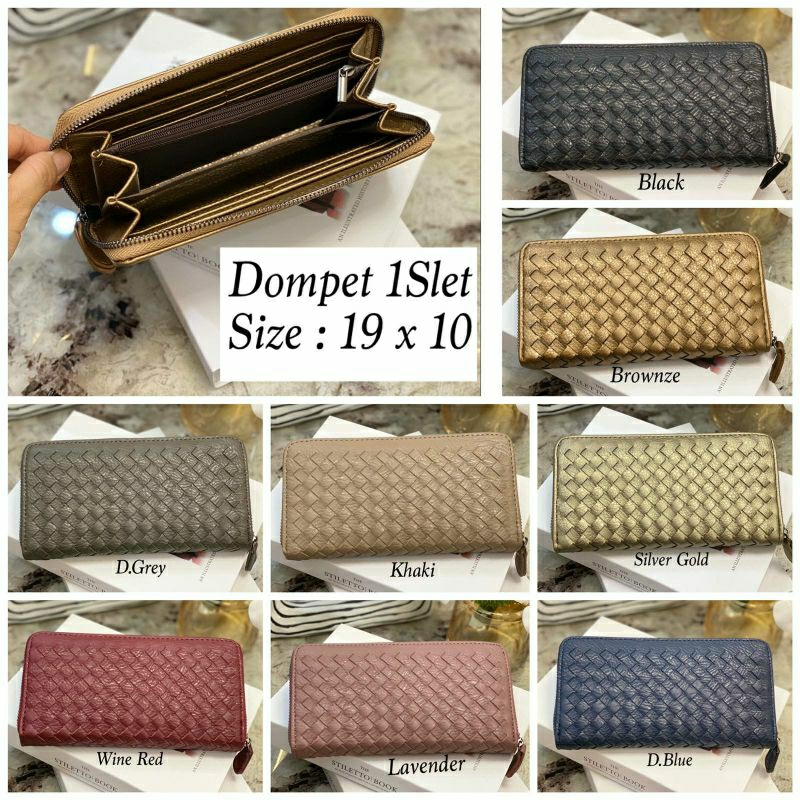 Jual New Dompet Long Zipper Motif ANYAM IMPORTT SEMPREM | Shopee Indonesia