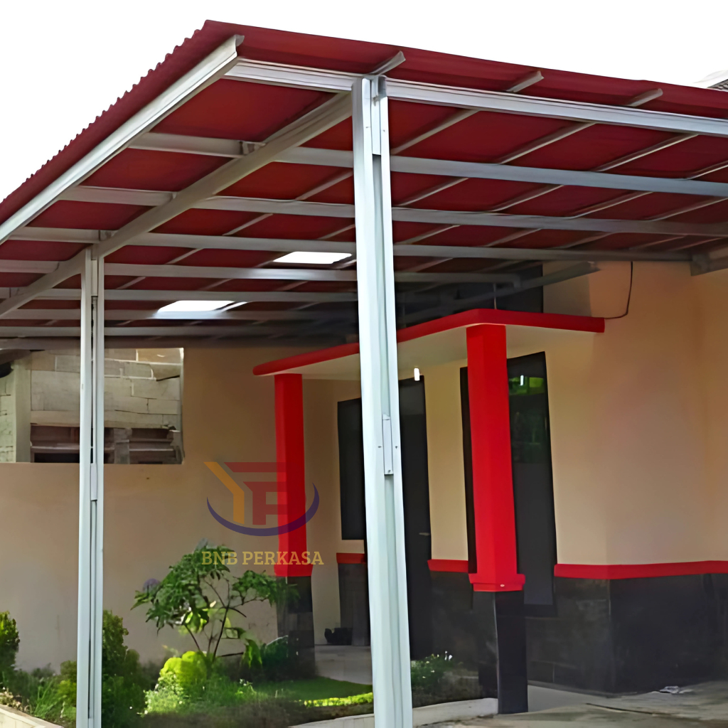 Jual Kanopi Atap Onduline | Rangka Besi Hollow Galvanis (4x6 - 4x8 ...