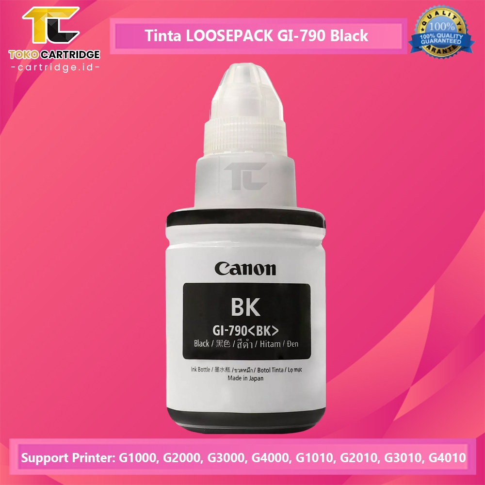 Jual Tinta Canon GI-790 GI790 GI 790 Black Original Ink Printer IP2770 ...