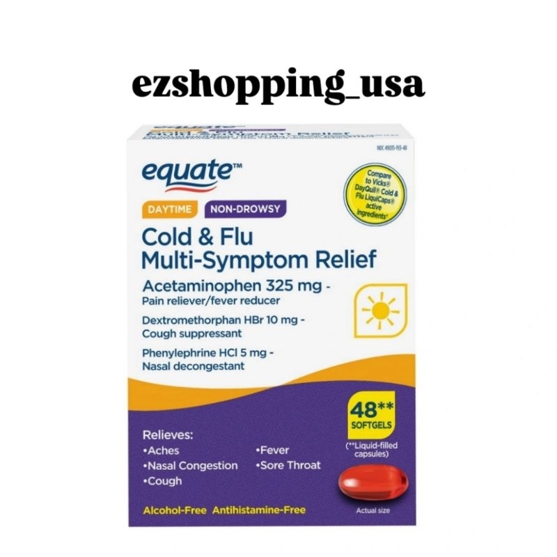 Jual equate cold & flu daytime meredakan sakit demam,sakit tenggorokan ...