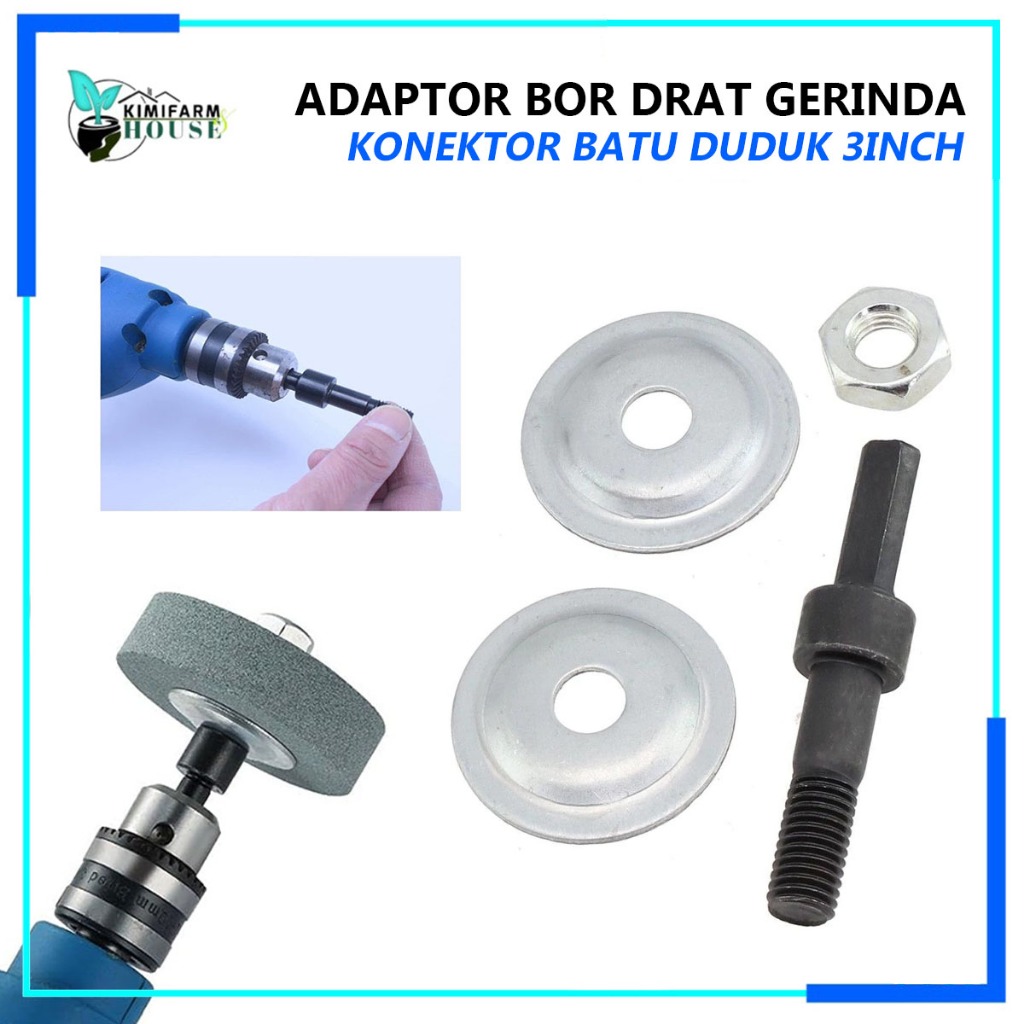 Jual Adapter Bor Drat As Panjang Jadi Mesin Gerinda Adaptor Spindle ...