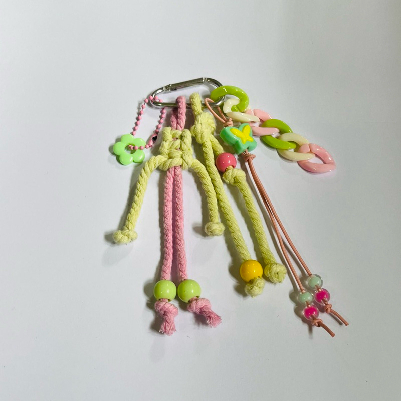 Jual BAG CHARM MACRAME Gantungan Kunci Tas Warna Warni Tali Macrame ...