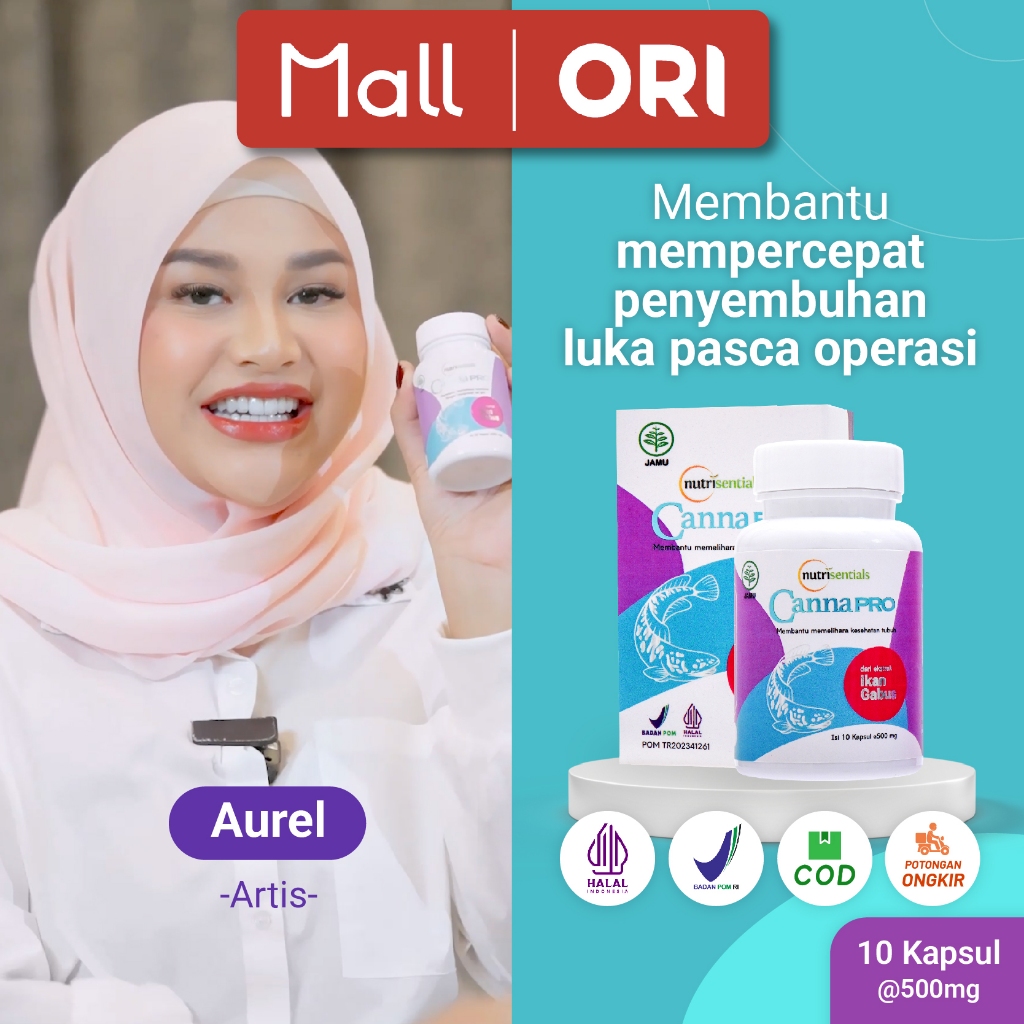 Jual Nutrisentials Cannapro - Kapsul Kutuk Ekstrak Ikan Gabus - Luka Pasca Operasi Cepat Kering ...
