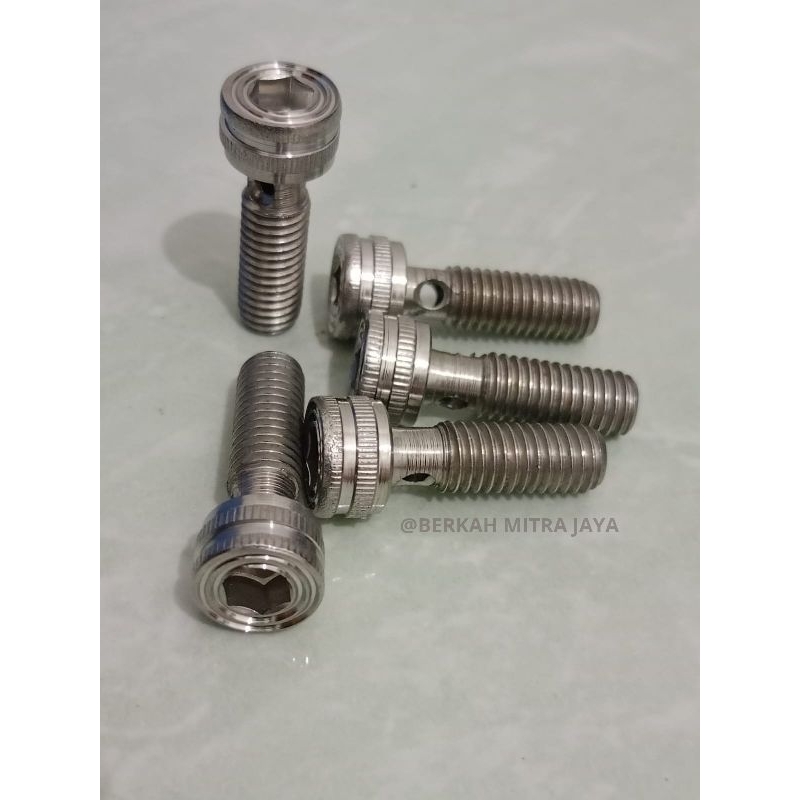 Jual baut nepel baut banjo selang rem probolt stainless bautselang rem ke master / kaliper baut ...