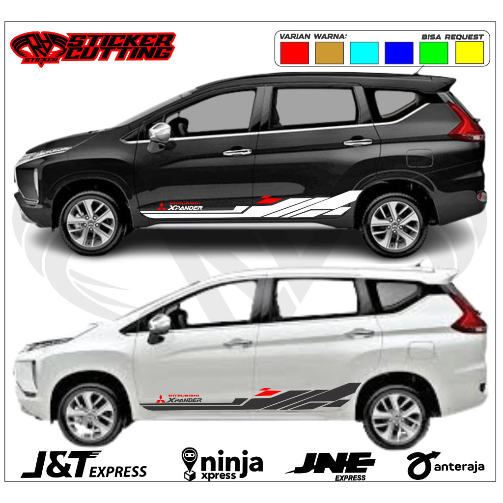 Jual Stiker mobil mitsubishi xpander stiker cutting list body samping mobil xpander terlaris ...