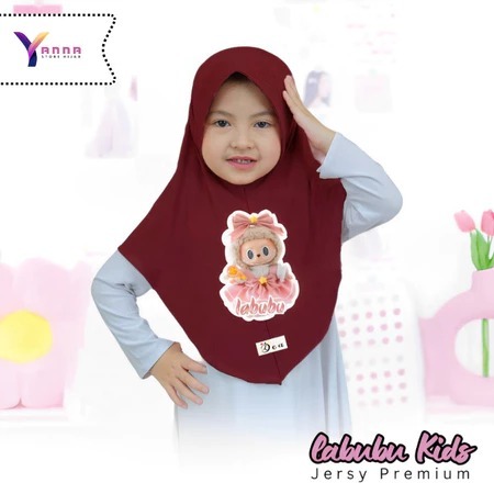 Jual [VIRAL] Jilbab Anak Labubu Hijab Instan Anak Viral Muslim Hijab ...