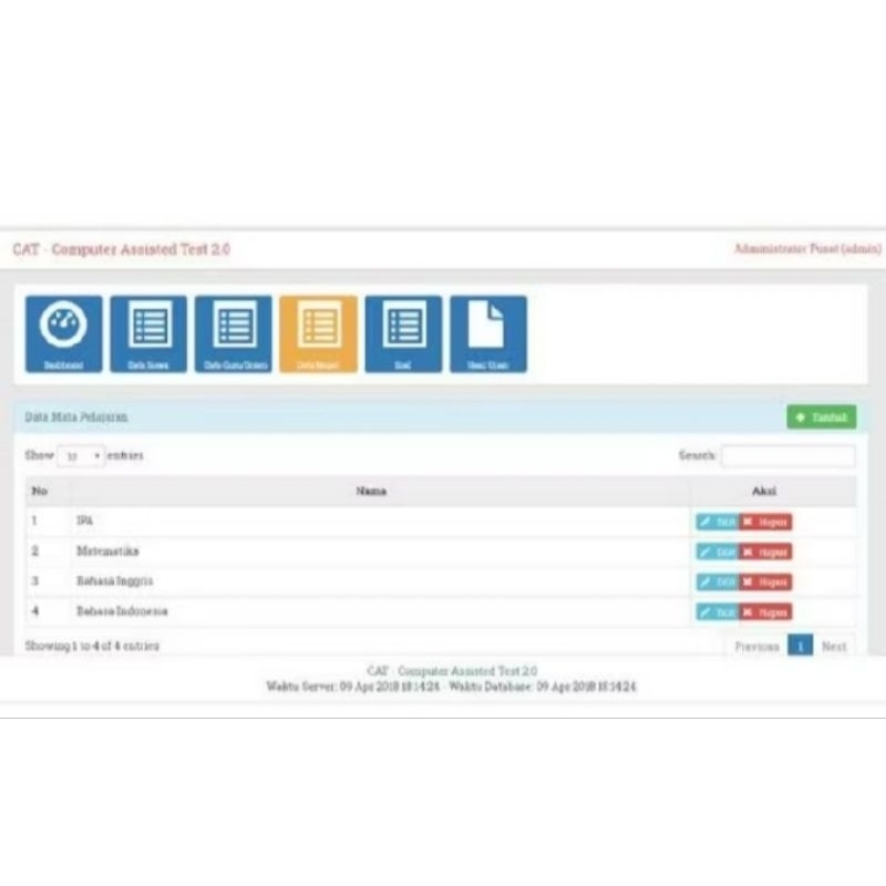 Jual Software Aplikasi Ujian Online CAT berbasis WEB bisa Offline ...
