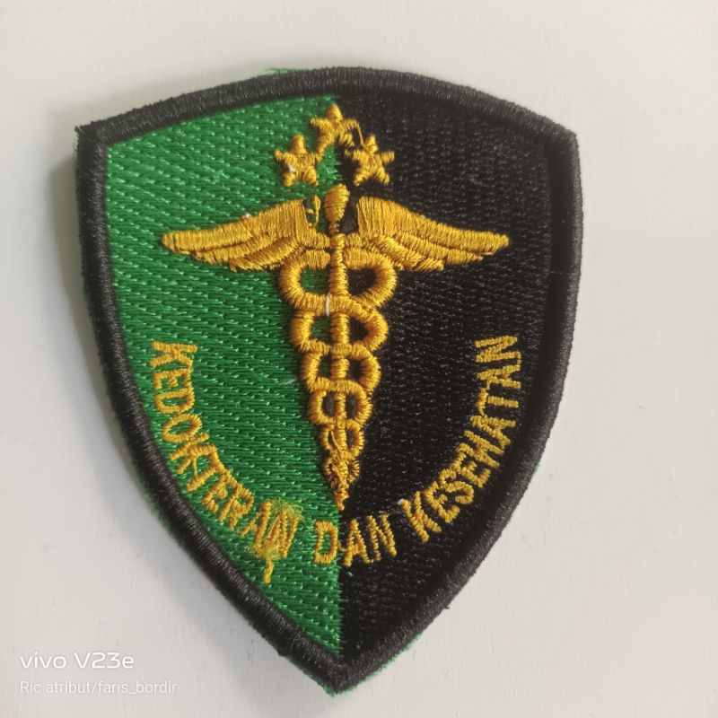 Jual BET BORDIR LOGO LAMBANG DOKES POLRI/KEDOKTERAN DAN KESEHATAN ...