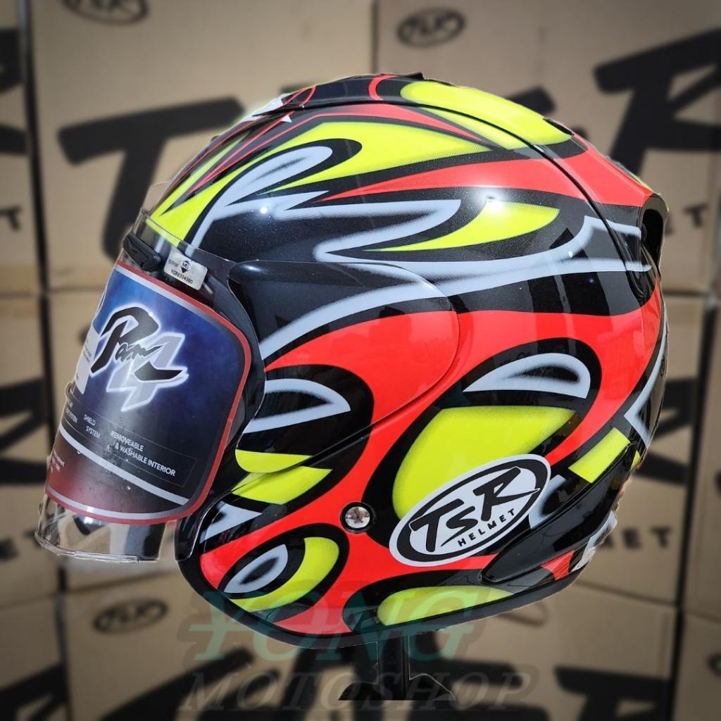 Jual Helm TSR Ram 4 EDWARD COLIN Original Half Face TSR Helmet Ram4 ...