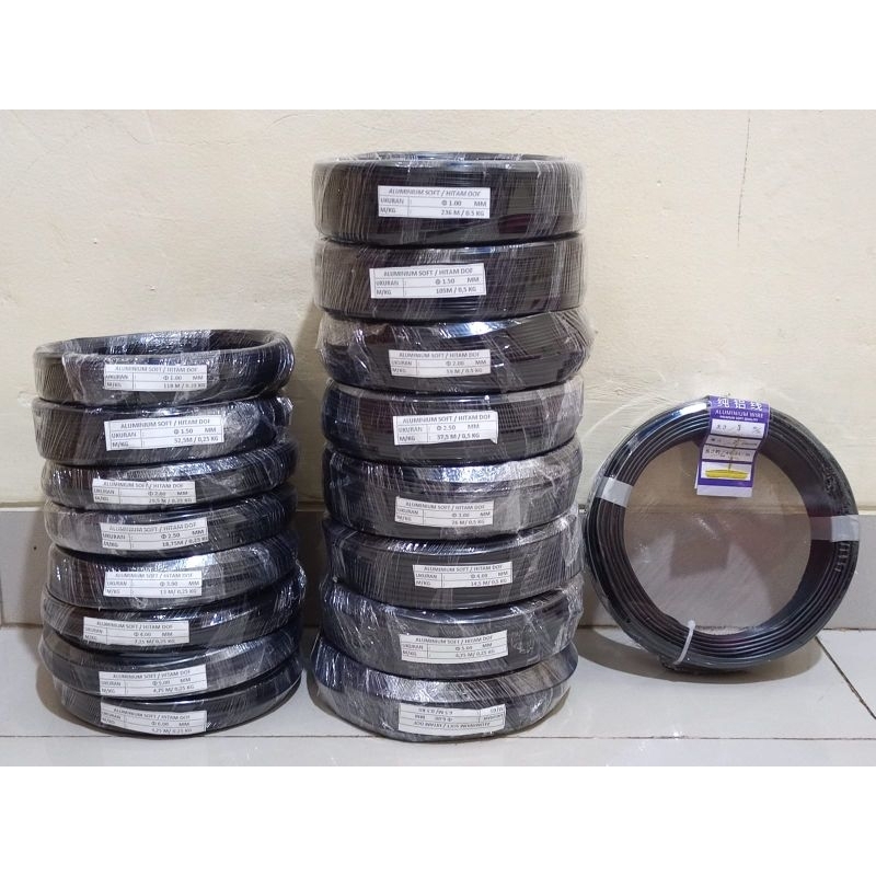 Jual KAWAT BONSAI HITAM DOF LABEL BIRU BERAT 250GR | Shopee Indonesia