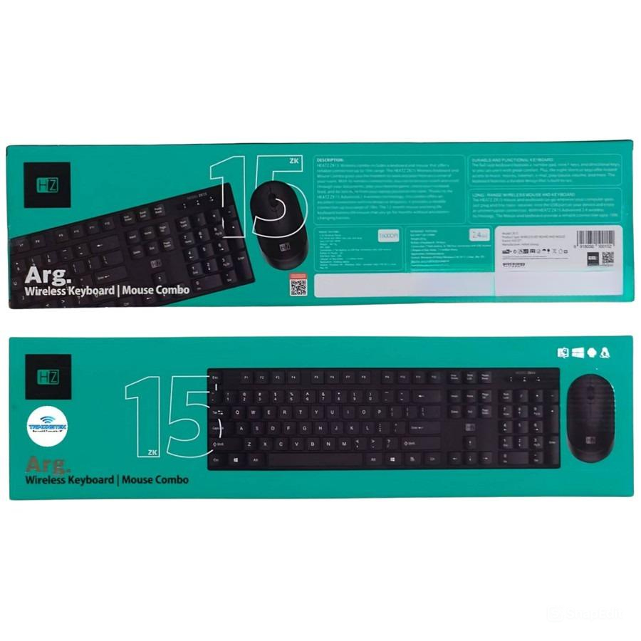 Jual Keyboard Mouse Wireless Heatz ZK15 / Keyboard Mouse Heatz ZK 15 ...