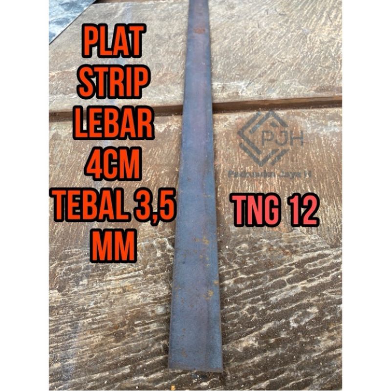 Jual Besi plat strip lebar 4cm tebal 3,5mm potongan custom, ukuran ...