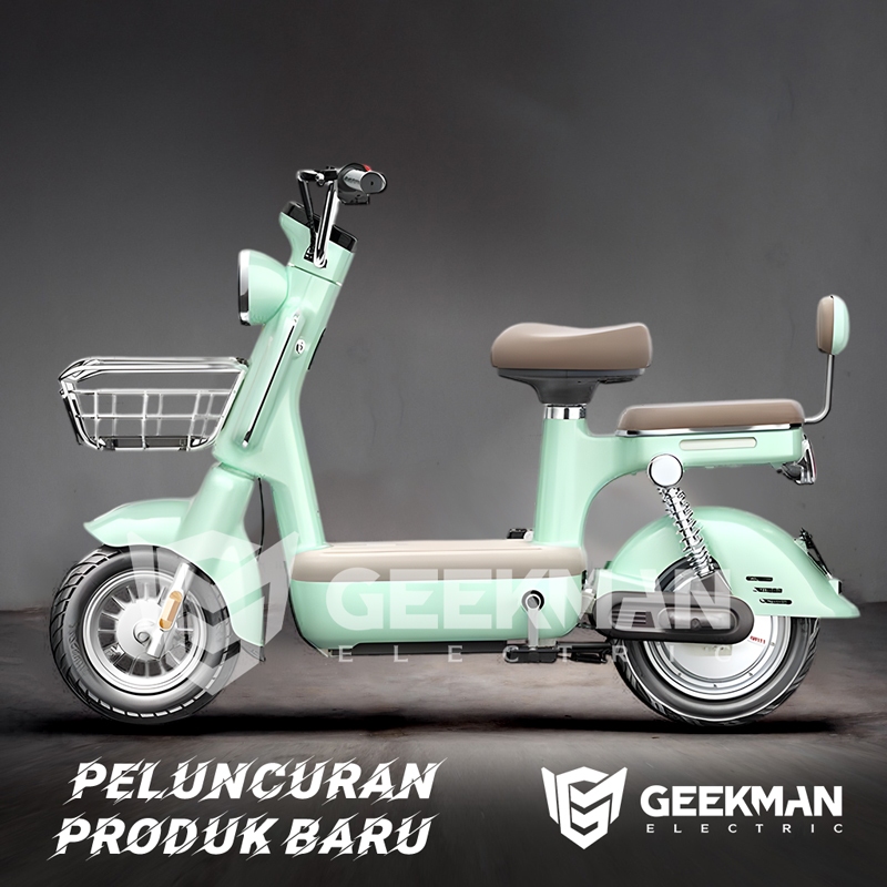 Jual Geekman Sepeda Listrik Terbaru 2025 【Mode Retro】 | Shopee Indonesia