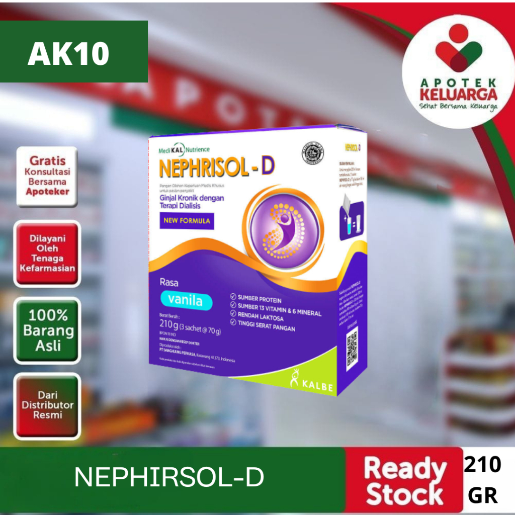 Jual NEPHRISOL-D VANILLA #SUSU TINGGI PROTEIN#MEMENUHI KEBUTUHAN ...
