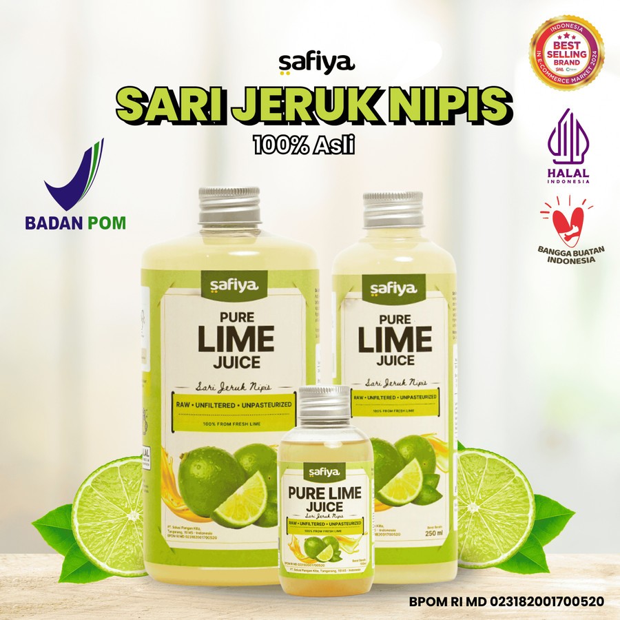Jual Pure Lime Juice Raw Sari Jeruk Nipis 100% Asli Authentic Safiya ...