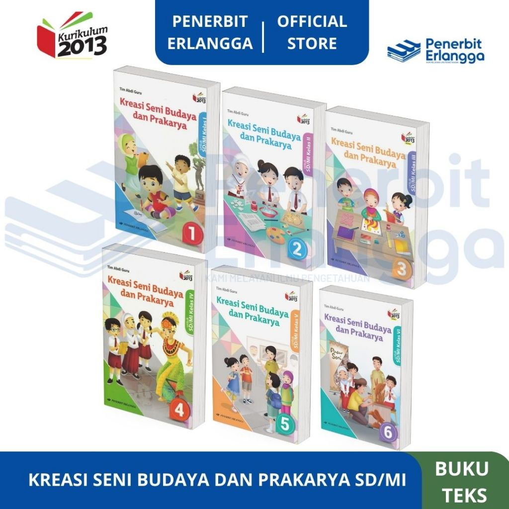 Jual [Erlangga Official] Kreasi Seni Budaya Dan Prakarya Sd/Mi Kelas 1 ...