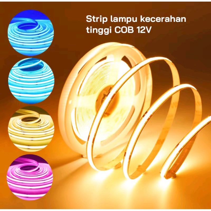 Jual LED STRIP COB 12V 5 Meter,Warna Pink | Shopee Indonesia