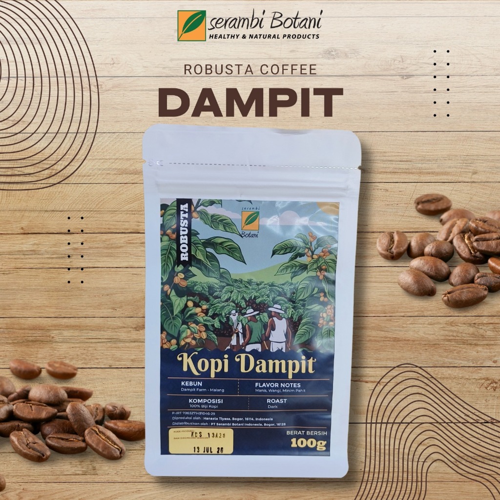 Jual Biji Kopi 100% Full Robusta Dampit Roasted - KOPI DAMPIT 100 G ...