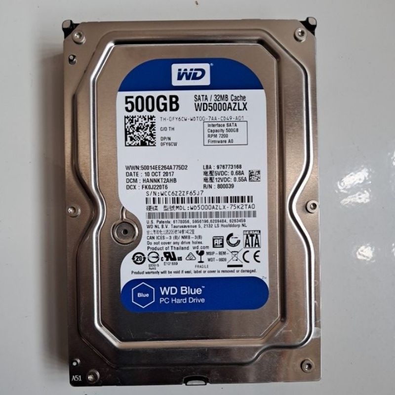Jual Hardis WD Blue PC Hard Drive 500GB | Shopee Indonesia