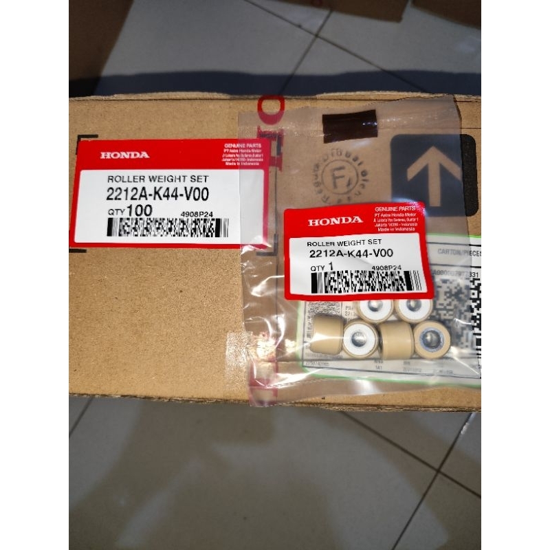 Jual Roller Weight Set/Roller. BEAT POP. 2212A-K44-V00. ORI. | Shopee ...