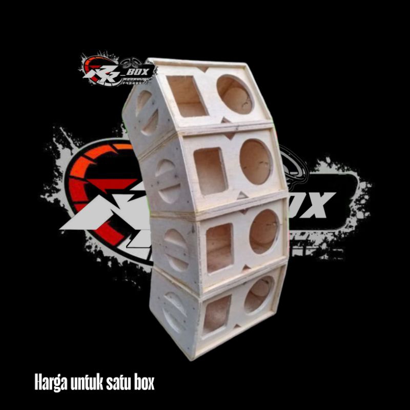 Jual BOX SPEAKER 4 INCH LINE ARRAY SINGLE PLUS TWEETER KOTAK AUDAX ...