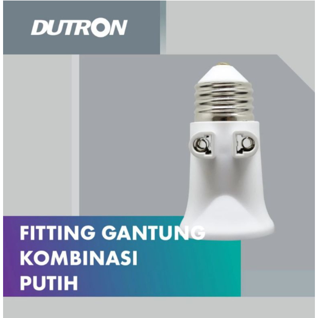 Jual Fitting Kombinasi Dutron Putih DV FGK 01 P - Fitting Lampu ...