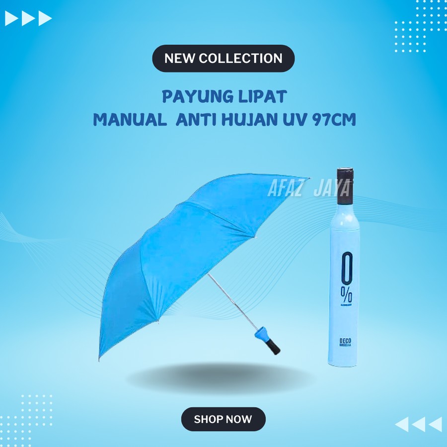 Jual PAYUNG LIPAT UNIK BUKA TUTUP MODEL BOTOL WINE DIAMETER 97CM ...