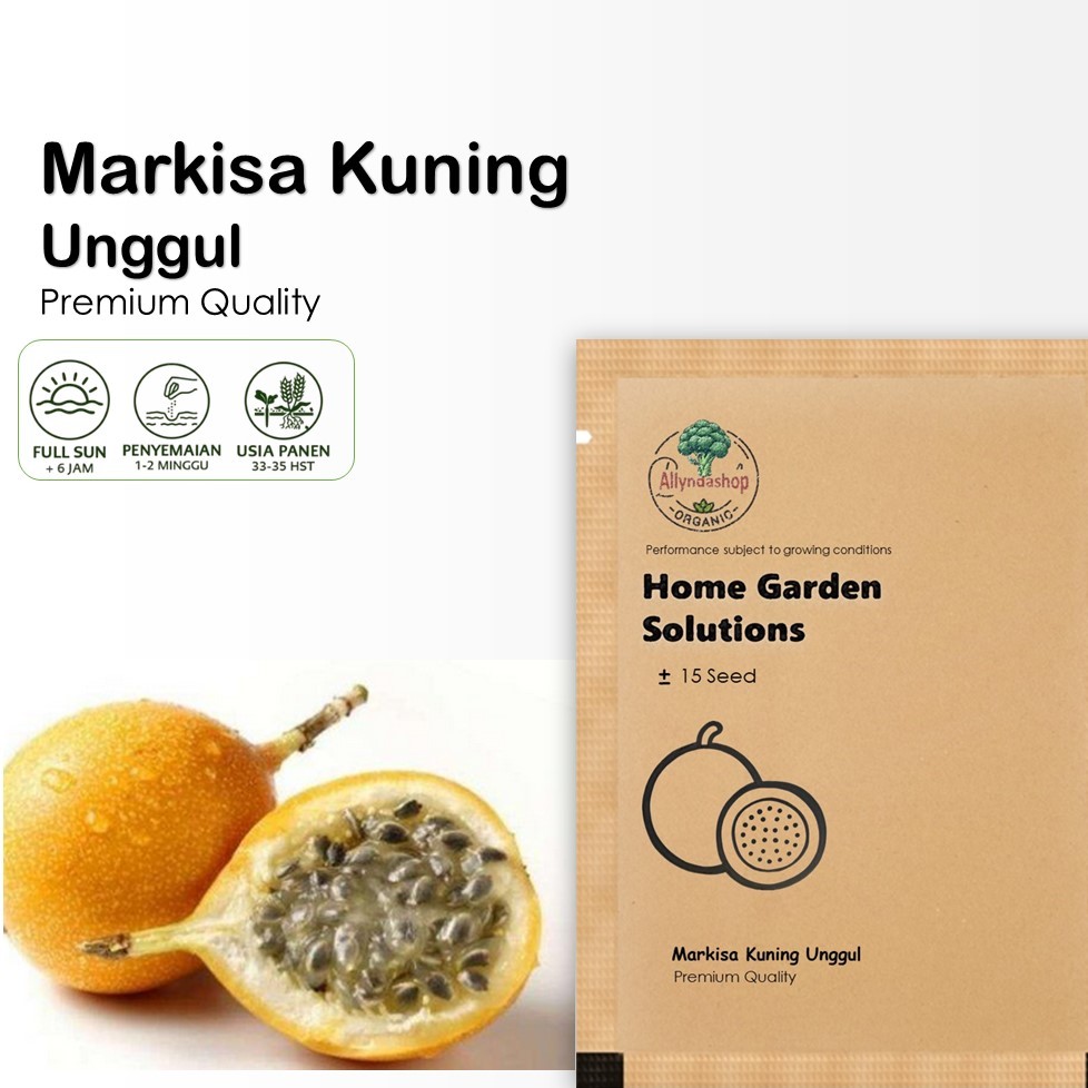 Jual 15 Biji - Bibit Benih Buah Markisa Kuning Unggul | Shopee Indonesia
