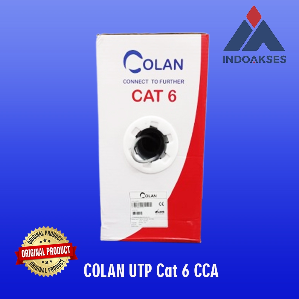 Jual COLAN UTP Cat 6 4PR CCA 23AWG 305 Meter | Shopee Indonesia