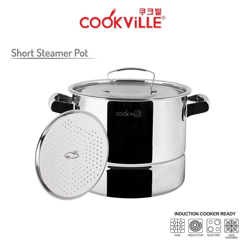 Jual Cookville Short Steamer Pot Stainless Steel | Shopee Indonesia