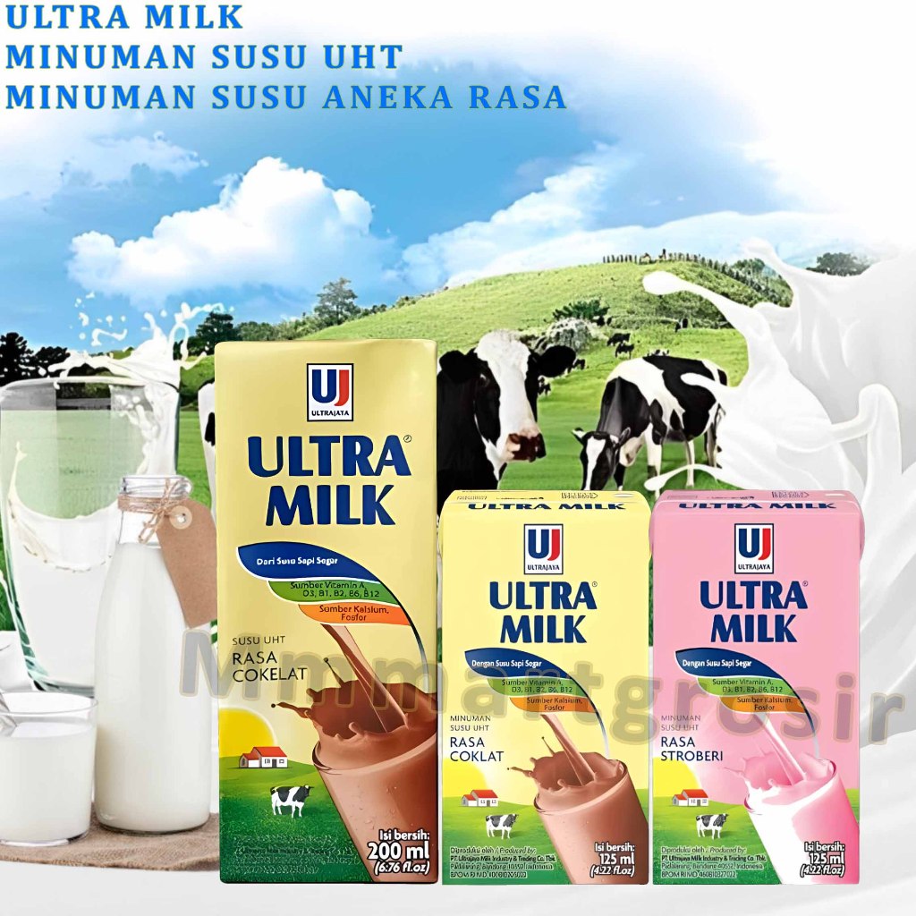 Jual Ultra Milk / Minuman Susu UHT / Minuman Susu Aneka Varian Rasa ...