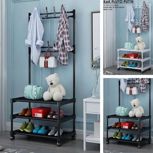 Jual PLUTO RACK HANGER BERDIRI 3 LAYER RAK GANTUNG SERBAGUNA RAK ...