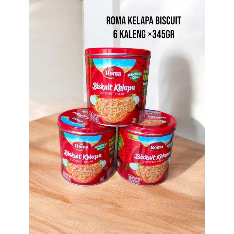 Jual Aneka Snack Cemilan Murah Roma Biskuit Kelapa Kaleng 345gr ...