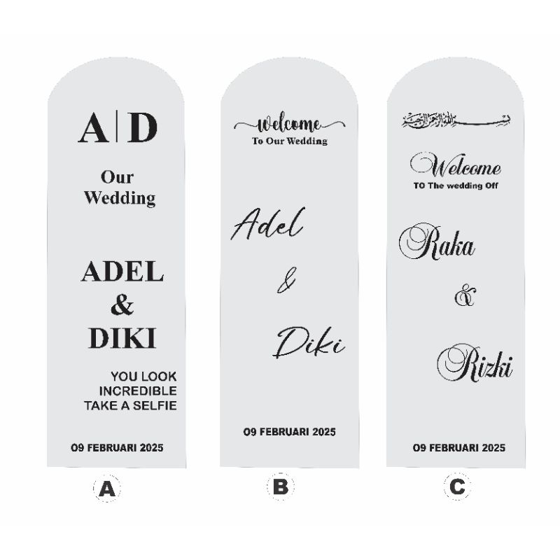 Jual stiker miror wedding sticker kaca miror wedding,engagement dll ...