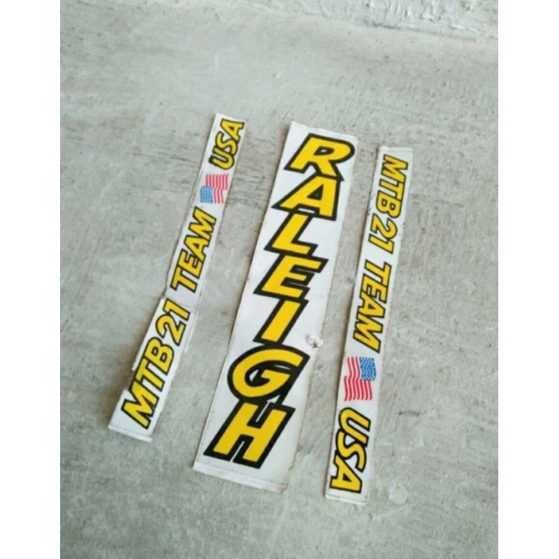 Jual Sticker decal sepeda Raleigh team mtb21 usa vintage NOS mtb ...