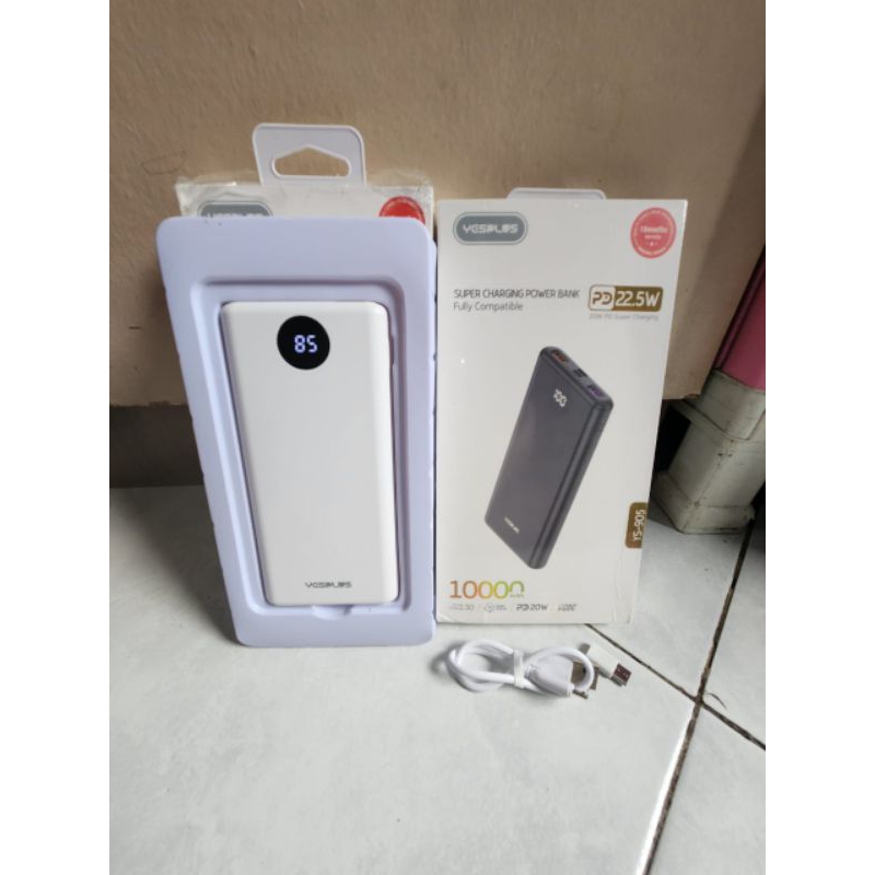 Jual Power Bank Yesplus 10000 Mah Super Charger 22.5W Power Bank 2 USB ...