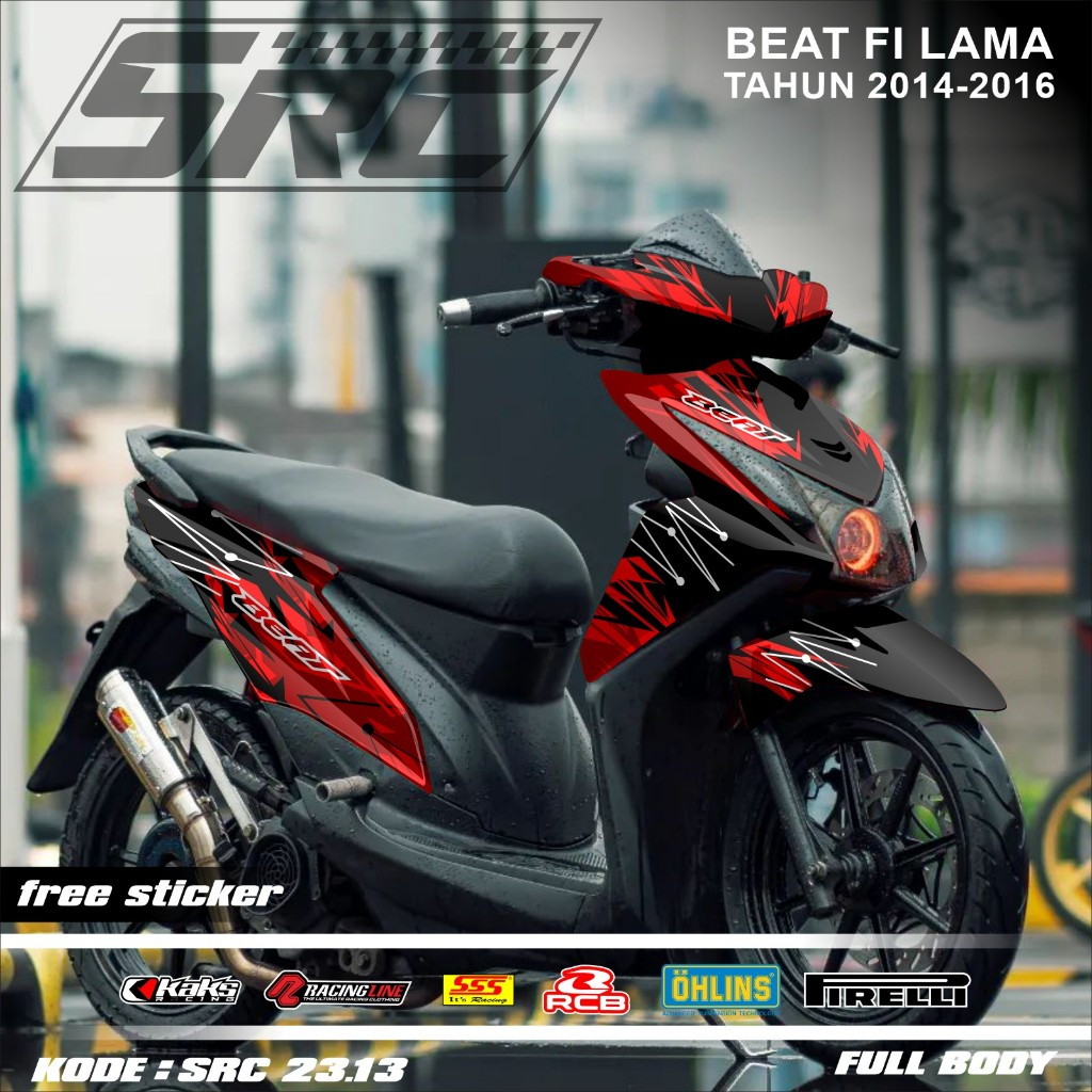 Jual COD Sticker Full Body Honda Beat fi Old 2013 2014 2015 2016 ...