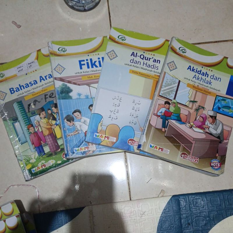 Jual aqila kurikulum merdeka bahasa arab fikih alquran hadis akidah akhlak kelas 1 SD/MI ...