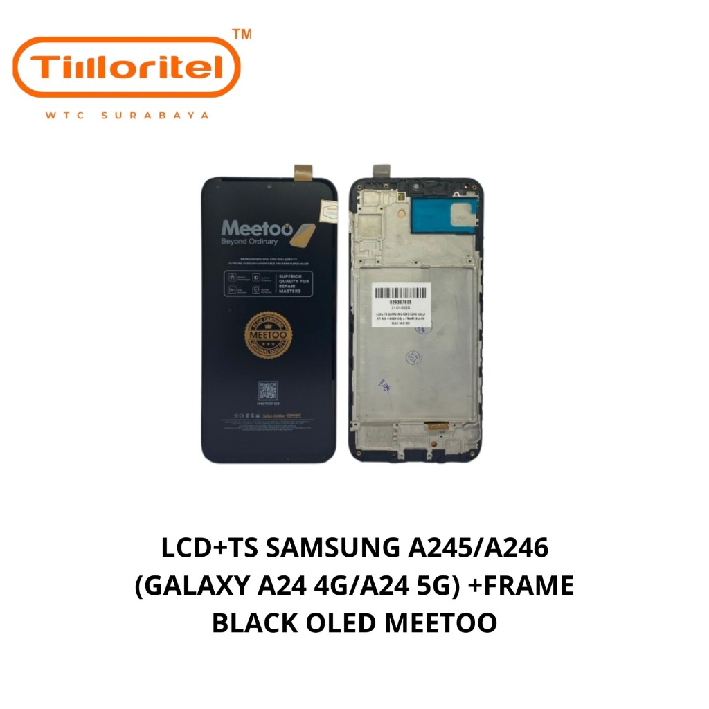 Jual LCD+TS SAMSUNG A245/A246 (GALAXY A24 4G/A24 5G) +FRAME BLACK OLED ...