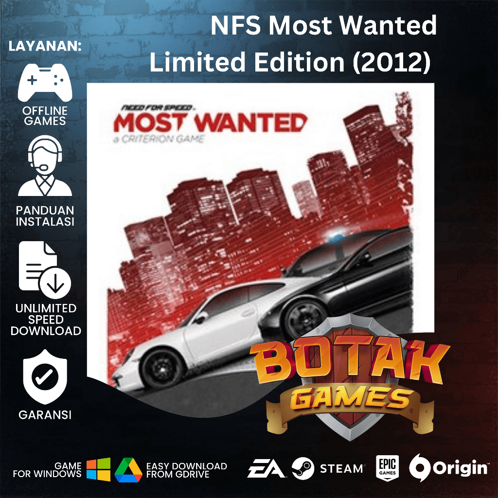Jual Buy 3 Free 2 - NFS Most Wanted Limited Edition 2012 - PC - Google ...