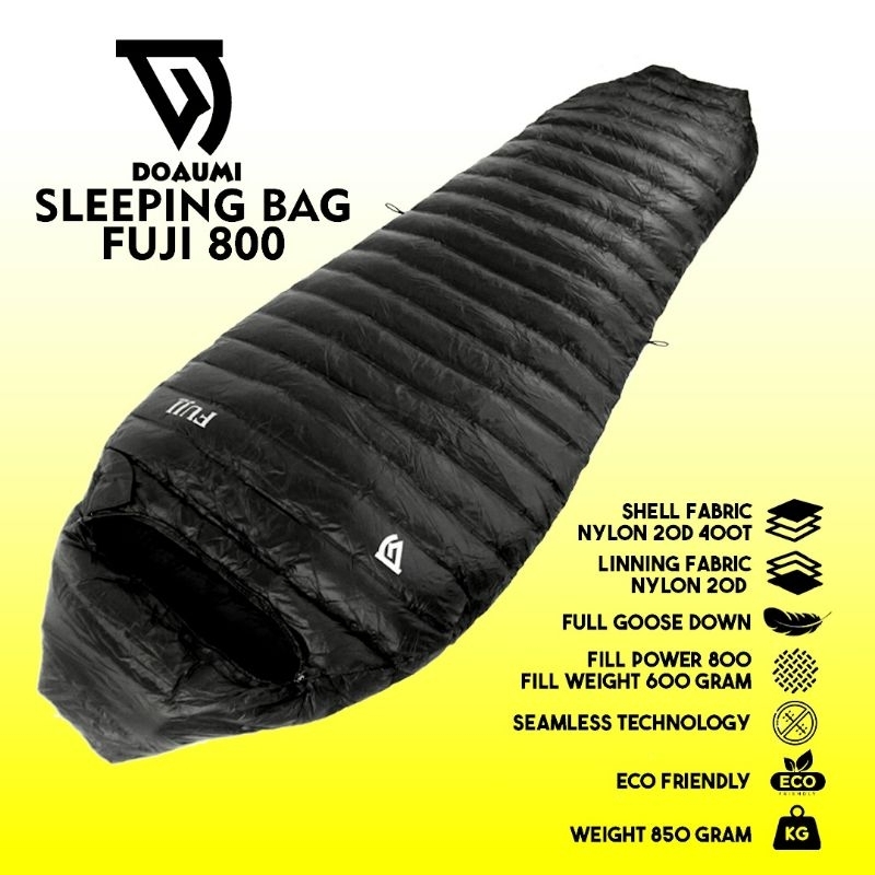 Jual SLEEPING BAG BULU ANGSA DOAUMI FUJI 800 ULTRALIGHT GOOSE DOWN ...