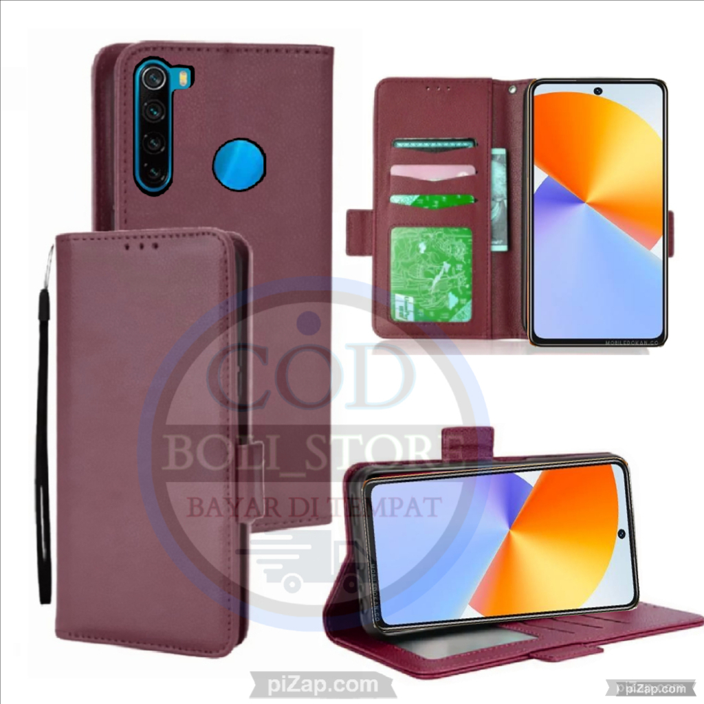 Jual CASE HP XIAOMI REDMI NOTE 8 - CASING DOMPET-FLIP COVER LEATHER ...