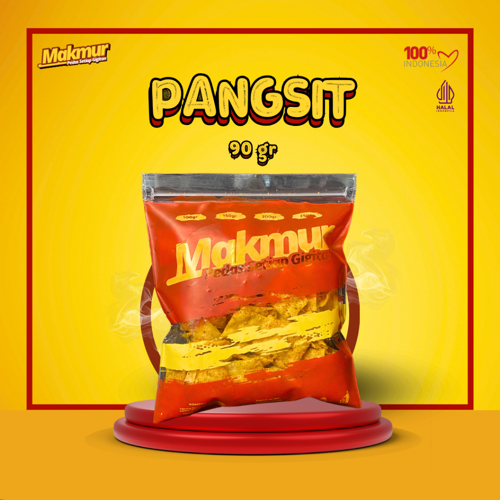 Jual Makmur Pangsit Crispy Varian Level Pedas - Makanan Ringan Viral ...